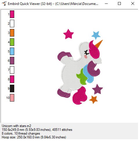 Unicorn Embroidery Designs Baby Girl Embroidery Design | Etsy