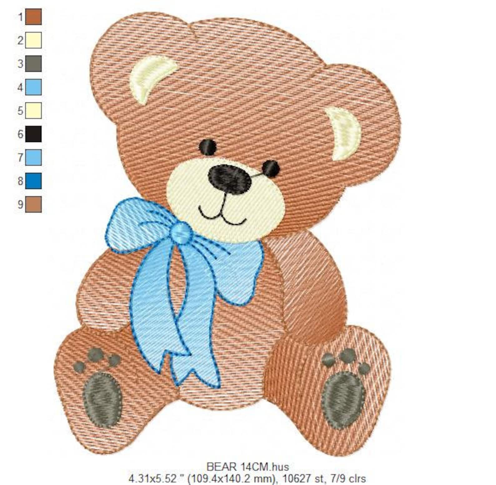 Bear Embroidery Designs Baby Boy Embroidery Design Machine - Etsy