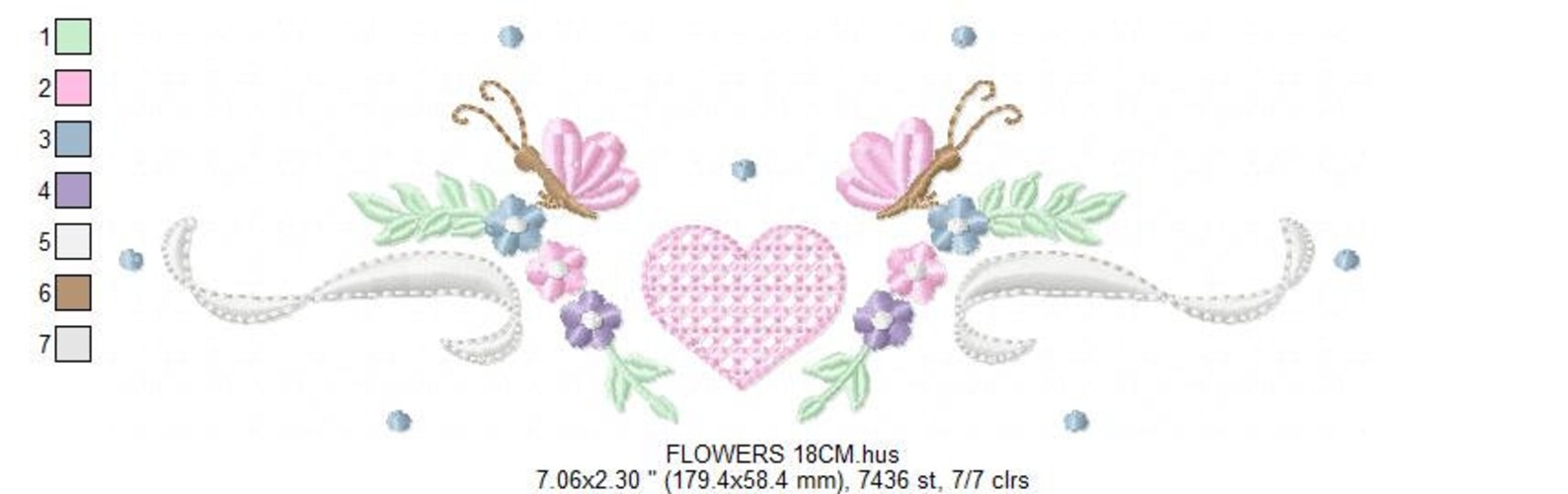 Flower Frame Embroidery Designs - Heart Embroidery Design Machine ...