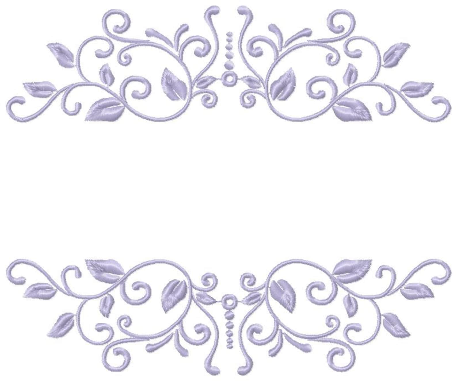 Monogram Frame Embroidery Designs Flower Embroidery Design Machine ...