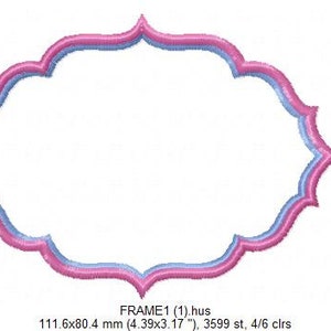 Frame Embroidery Designs Set - Frame Applique Design Machine Embroidery ...