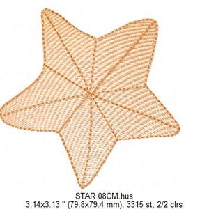 Starfish Embroidery Designs Star Embroidery Design Machine - Etsy