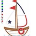 Boat Embroidery Designs Sailboat Embroidery Design Machine Embroidery ...