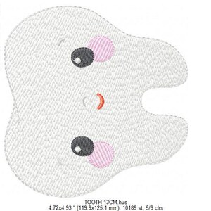 Tooth Embroidery Designs Dentist Embroidery Design Machine Embroidery ...