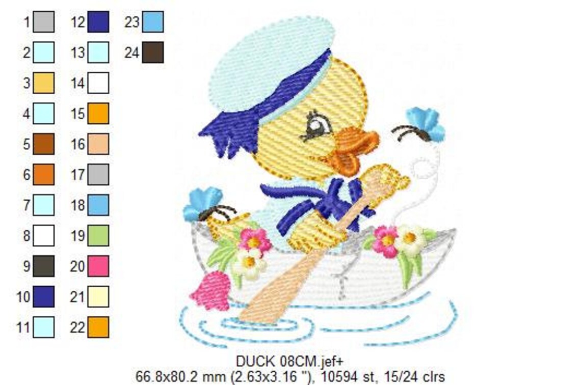 Duck Embroidery Design Animal Embroidery Designs Machine - Etsy