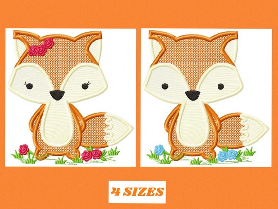 Sewing & Needlecraft Red fox design pes jef vp3 Woodland Animal ...
