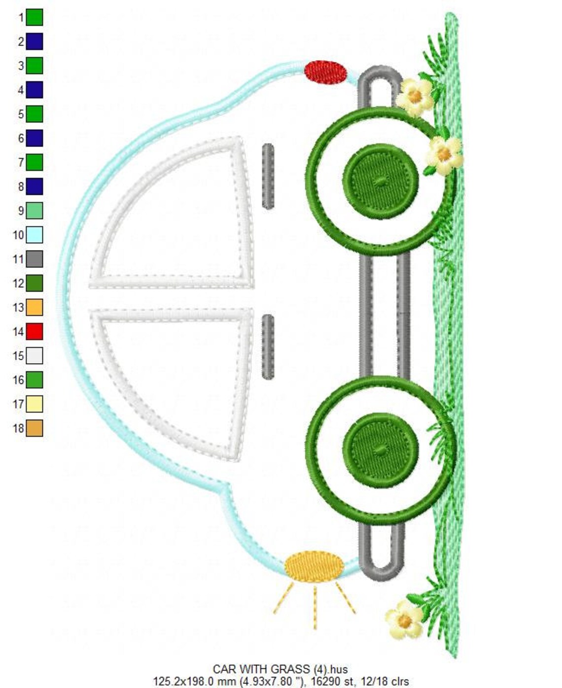 Car Embroidery Designs Vehicle Embroidery Design Machine | Etsy