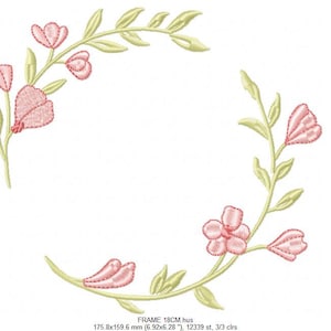 Monogram Frame Embroidery Designs - Flower Embroidery Design Machine ...