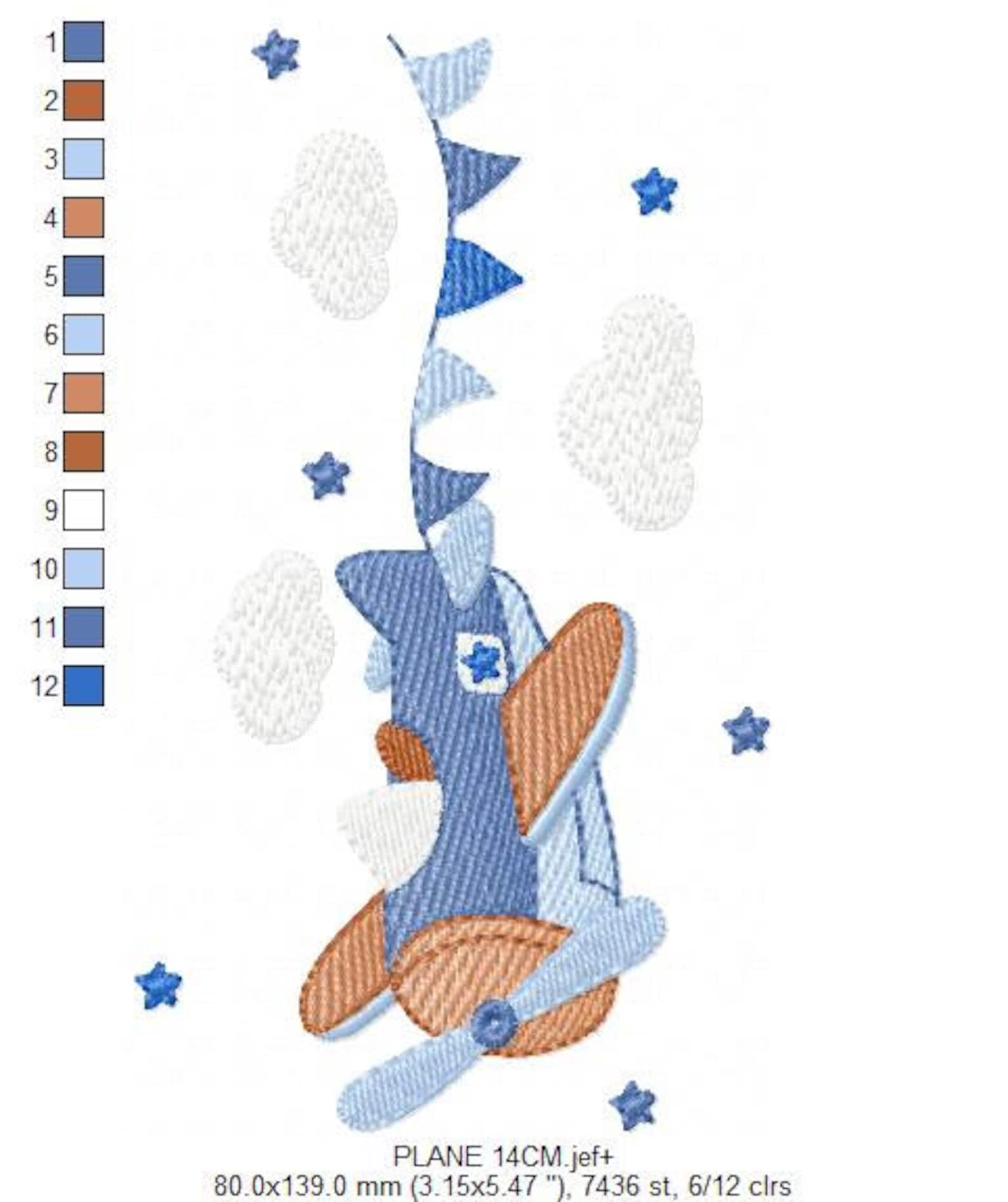 Plane Embroidery Designs Airplane Embroidery Design Machine - Etsy