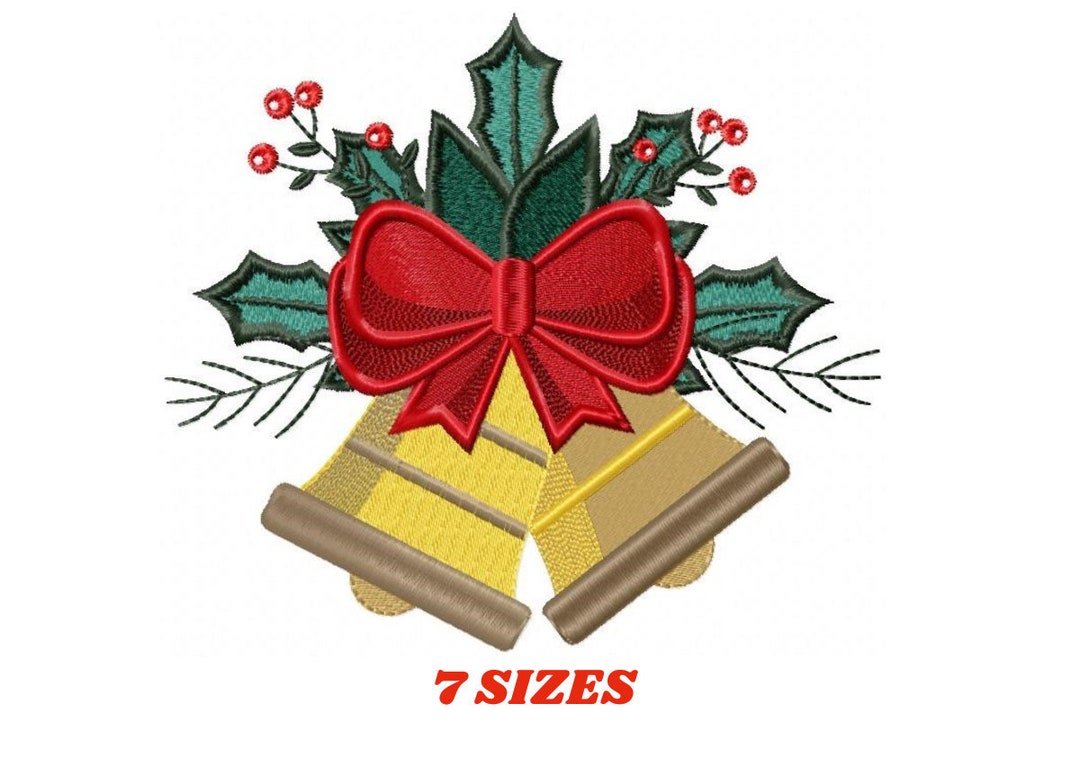 Bell Embroidery Designs - Xmas Embroidery Design Machine Embroidery ...
