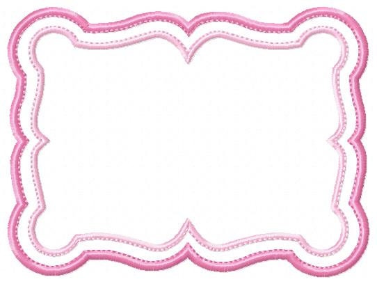 Square Frame Embroidery Designs Set - Monogram Applique Shape Machine ...