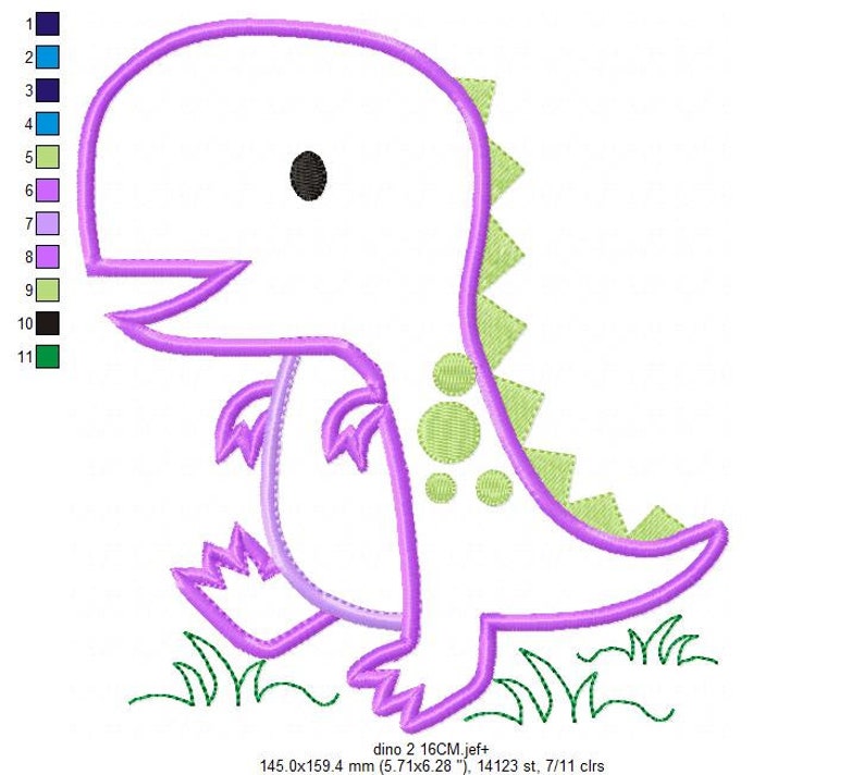 Dinosaur Embroidery Designs - Dino Embroidery Design Machine Embroidery ...
