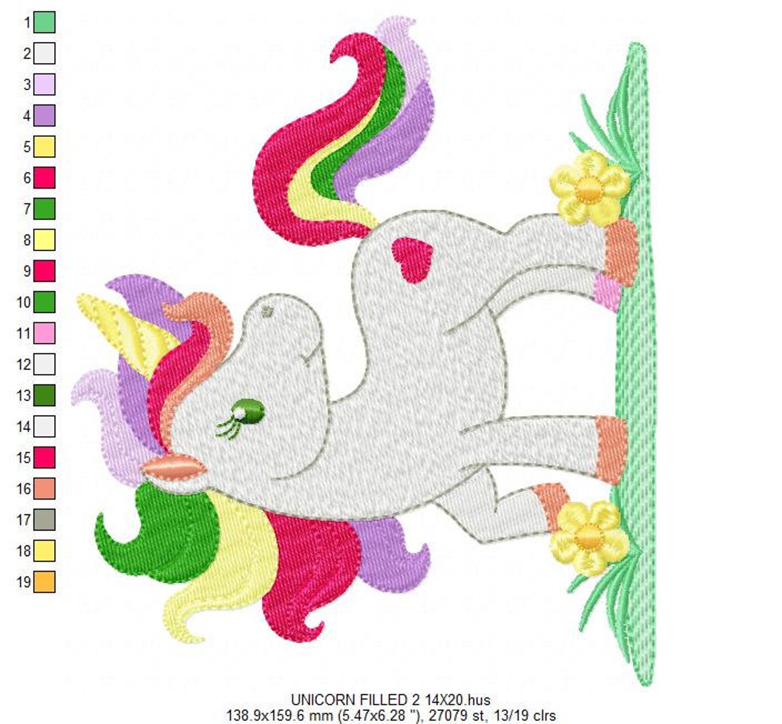 Unicorn Embroidery Designs Girl Embroidery Design Machine - Etsy
