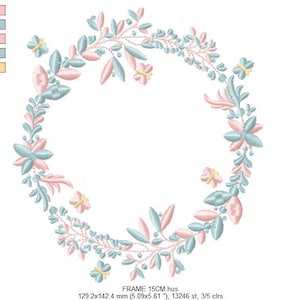 Monogram Frame Embroidery Designs Flower Embroidery Design Machine ...