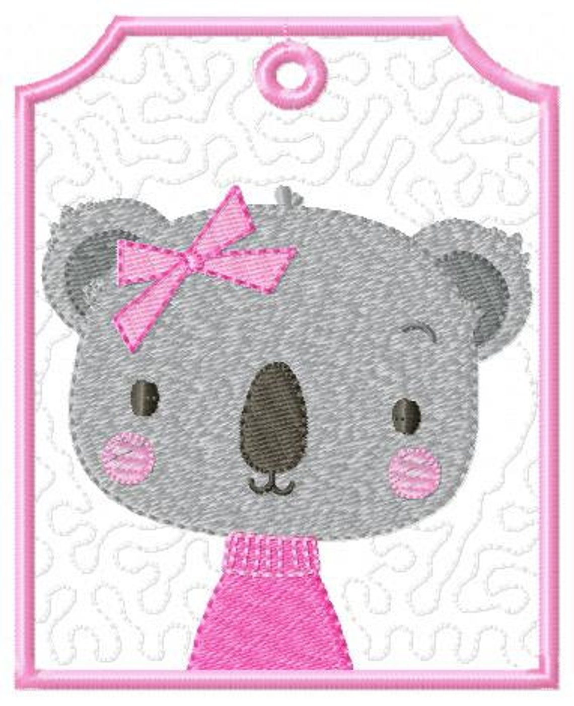 Koala Embroidery Design Baby Girl Embroidery Designs Machine - Etsy
