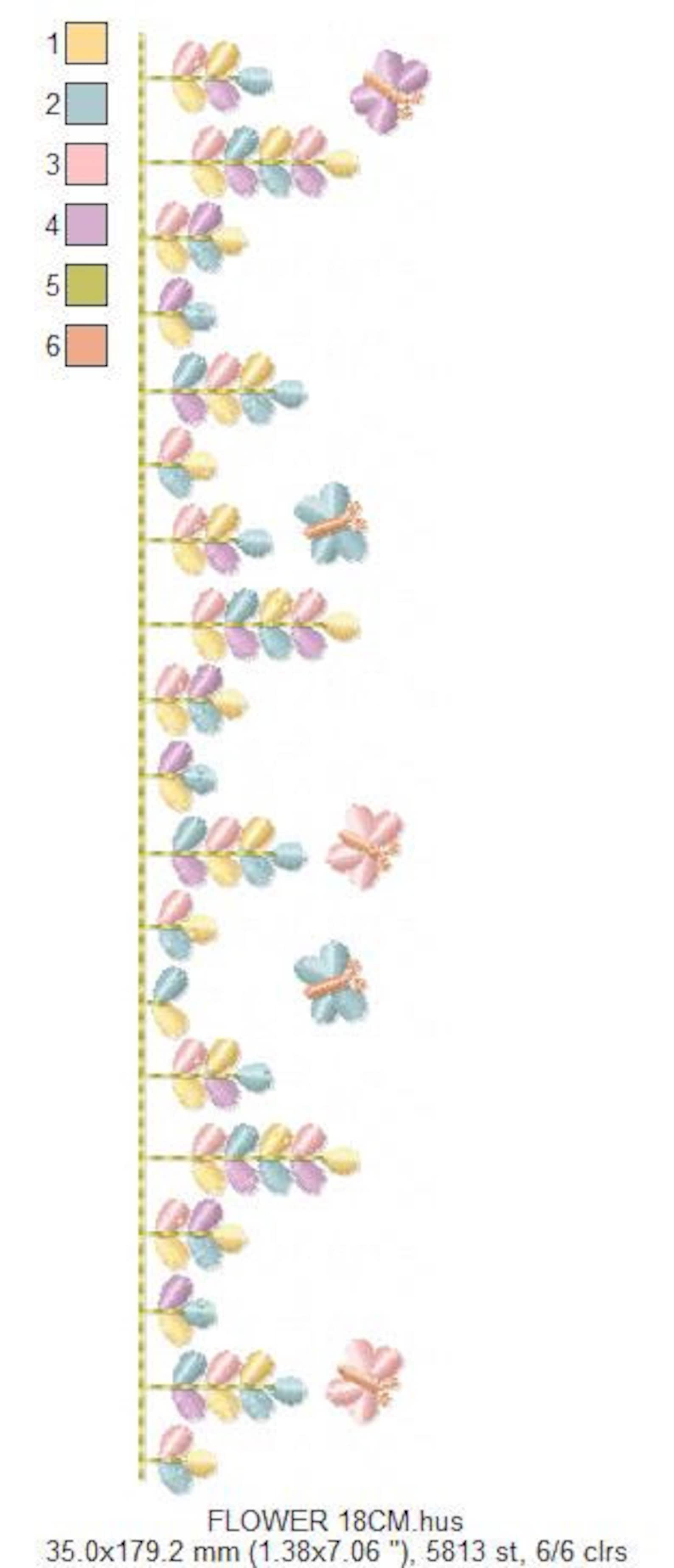 Flower Garden Embroidery Designs Spring Flowers Embroidery - Etsy