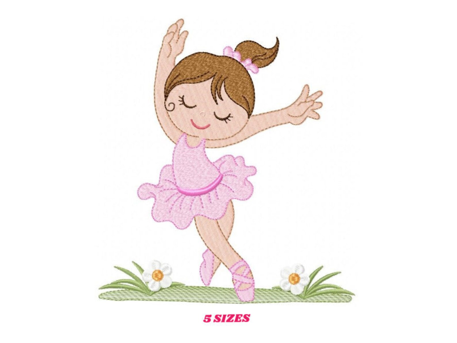 Ballerina Embroidery Designs Ballet Embroidery Design | Etsy