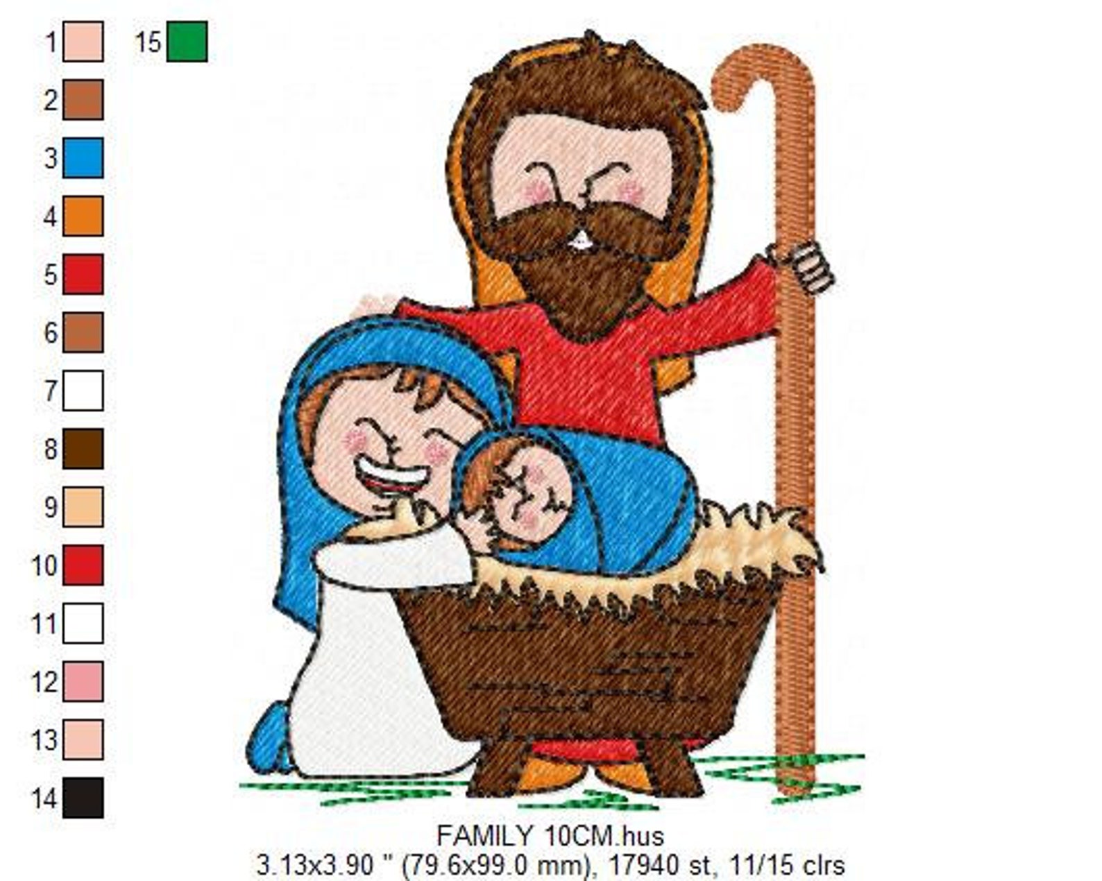 Holy Family Embroidery Designs Christ Embroidery Design | Etsy