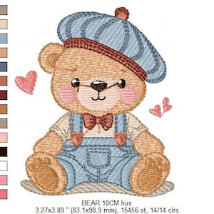 Bear Embroidery Designs - Baby Boy Embroidery Design Machine Embroidery ...