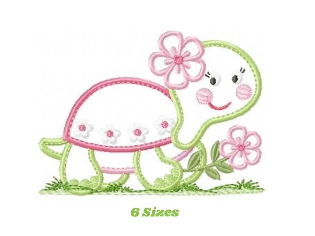Turtle Embroidery Design - Lake Animal Embroidery Designs Machine ...