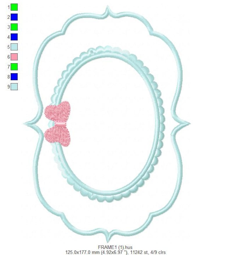 Frame Embroidery Designs Set - Frame Applique Design Shape Embroidery ...