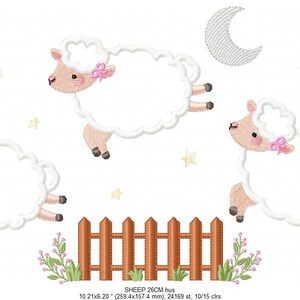 Sheep Embroidery Design Lamb Embroidery Designs Machine Embroidery ...