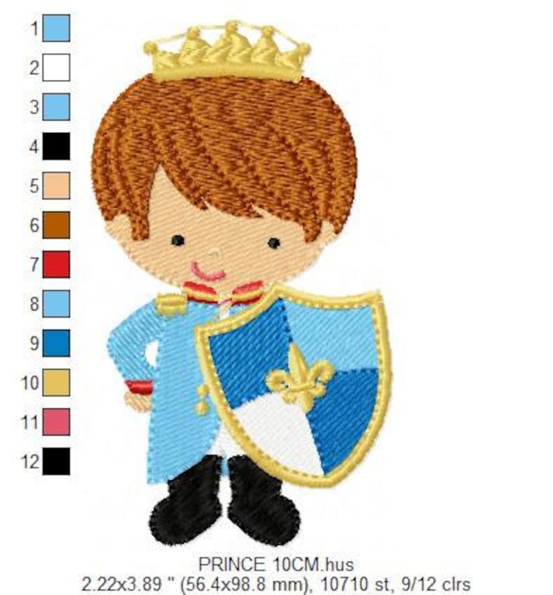 Prince Embroidery Designs King Embroidery Design Machine - Etsy