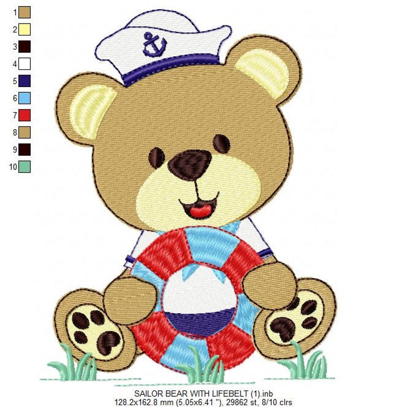 Bear Embroidery Designs Teddy Embroidery Design Machine - Etsy