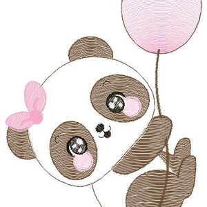 Panda Embroidery Design Animal Embroidery Designs Machine Embroidery ...