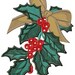 Xmas Mistletoe Embroidery Designs Christmas Decoration Embroidery ...