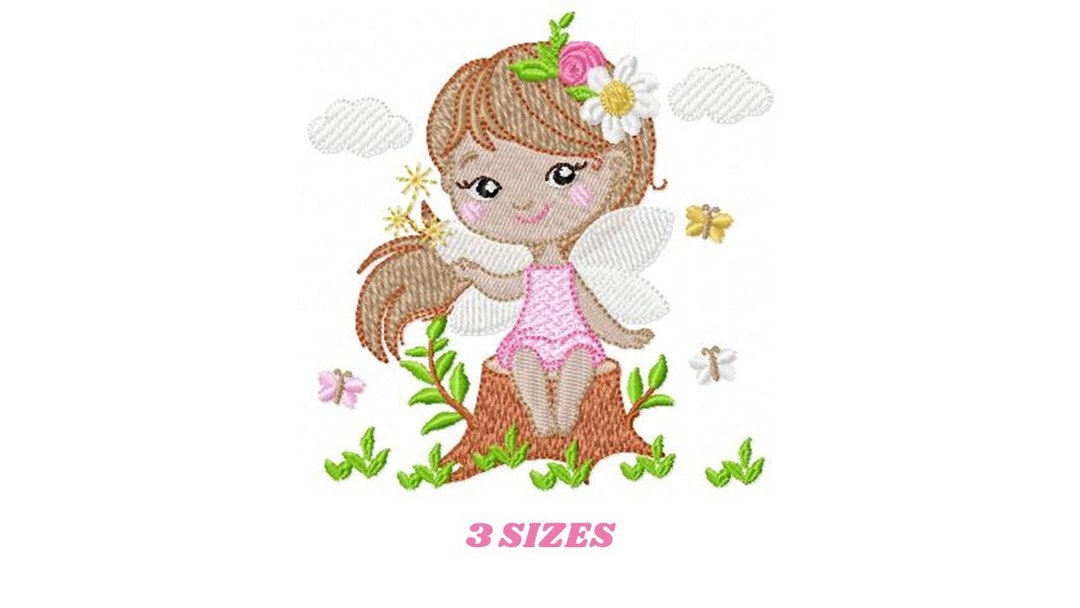 Fairy Embroidery Designs - Princess Baby Girl Machine Embroidery ...