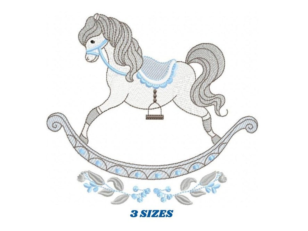 Toy Horse Embroidery Design - Baby Boy Embroidery Designs Machine ...