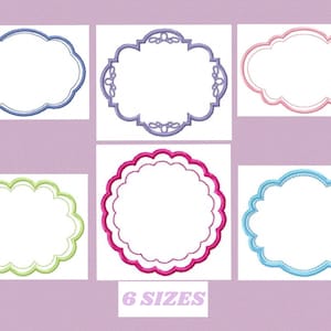Frame Embroidery Designs - Frame Applique Design Set Machine Embroidery ...