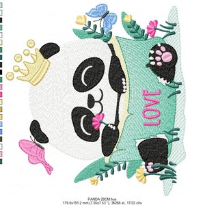 Panda Embroidery Design Animal Embroidery Designs Machine Embroidery ...