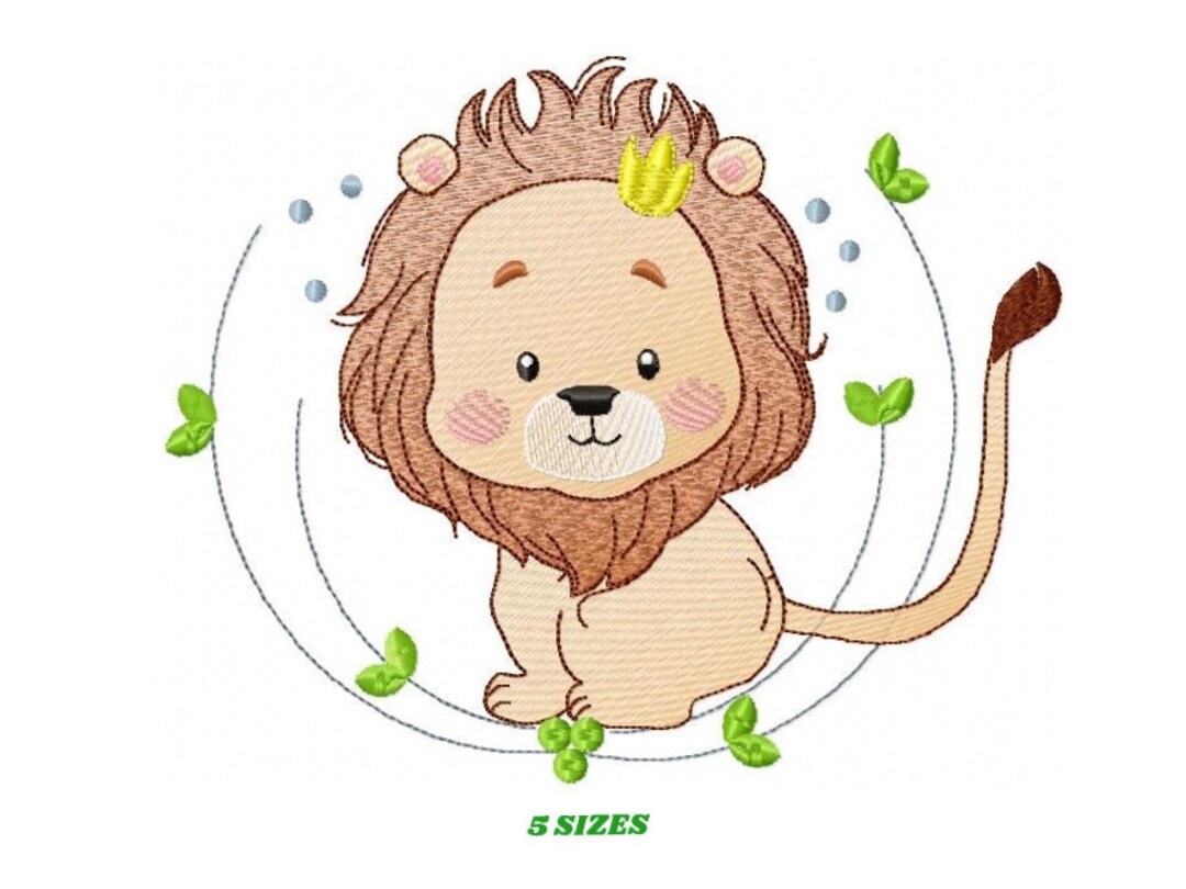 Lion Embroidery Designs - Safari Embroidery Design Machine Embroidery ...