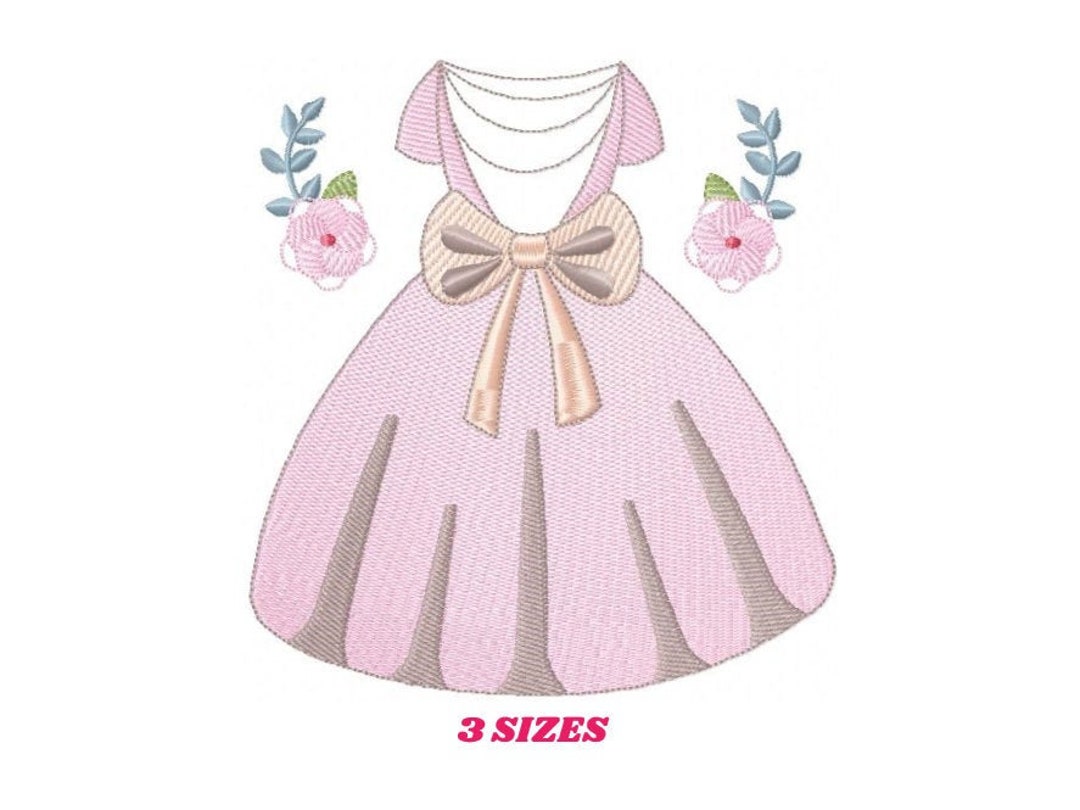 Princess Ball Dress Embroidery Designs Gown Embroidery Design Machine ...