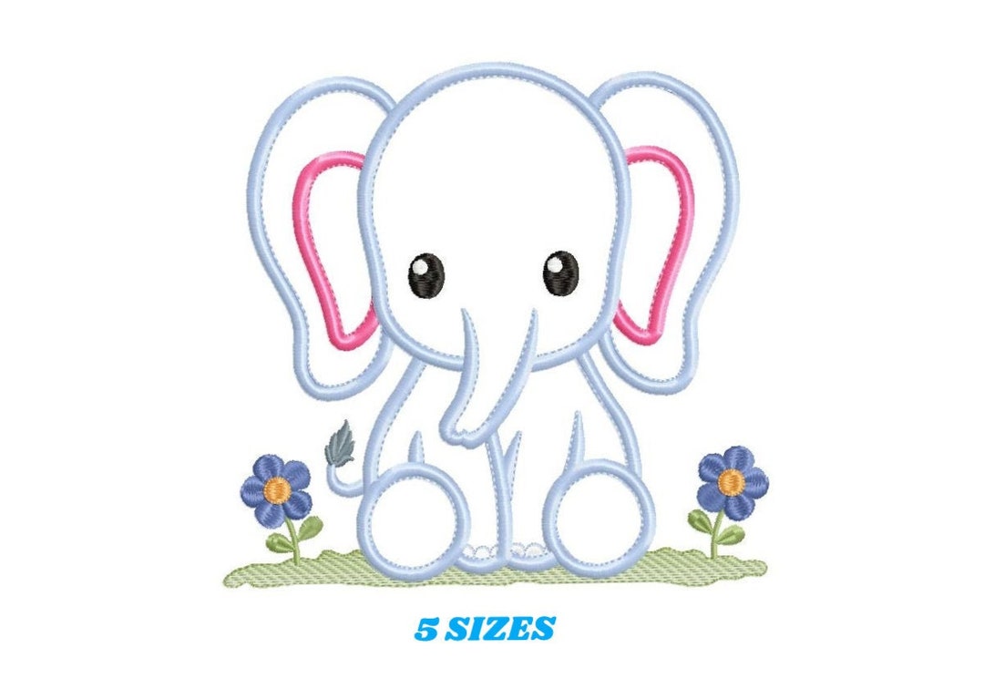 Elephant Embroidery Designs - Animal Embroidery Design Machine ...