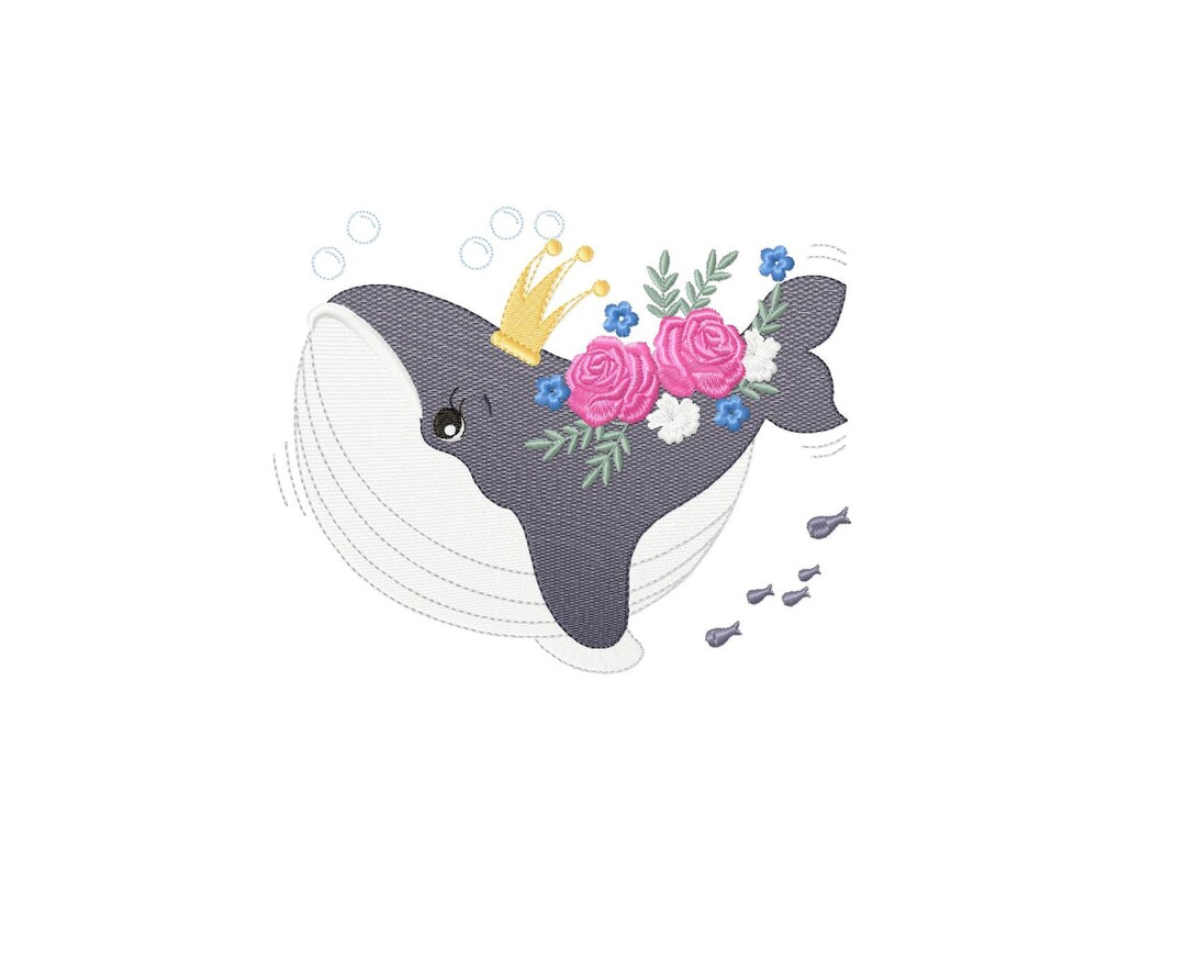 Whale Embroidery Designs - Baby Girl Embroidery Design Machine ...