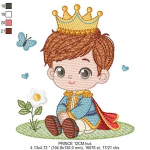 Prince Embroidery Designs - King Embroidery Design Machine Embroidery ...