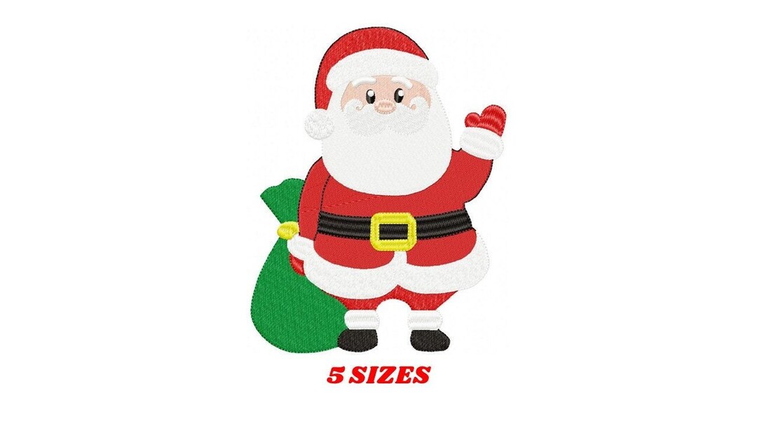 Xmas Embroidery Designs - Santa Claus Machine Embroidery Pattern ...