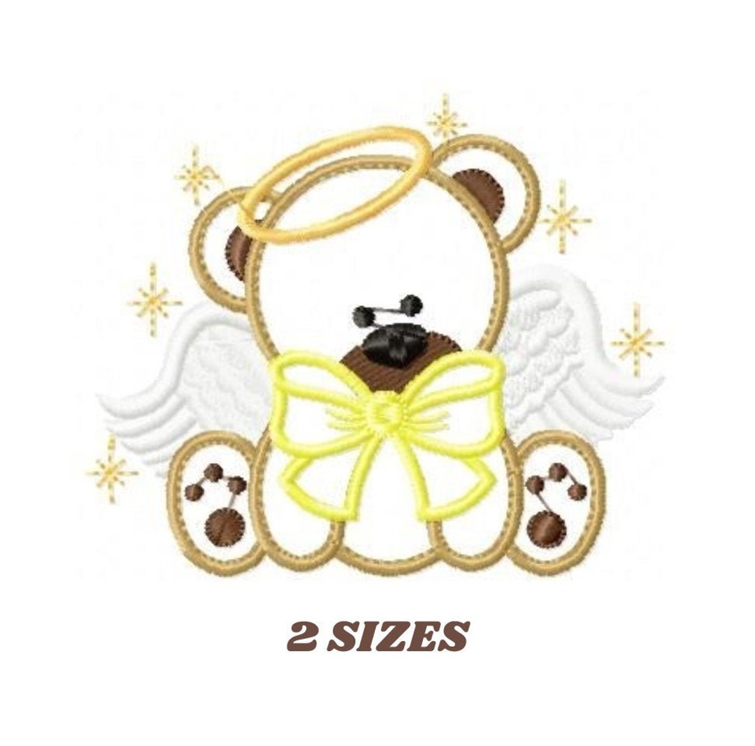 Angel Embroidery Designs Teddy Bear Embroidery Design Machine ...
