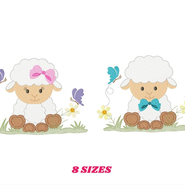 Lamb Embroidery - Etsy