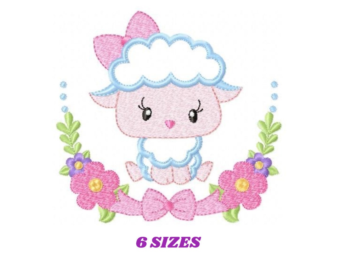 Sheep Embroidery Design Lamb Embroidery Designs Machine Embroidery ...