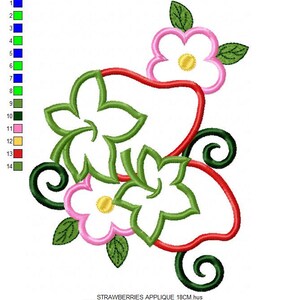 Strawberry Embroidery Designs - Fruit Embroidery Design Machine ...