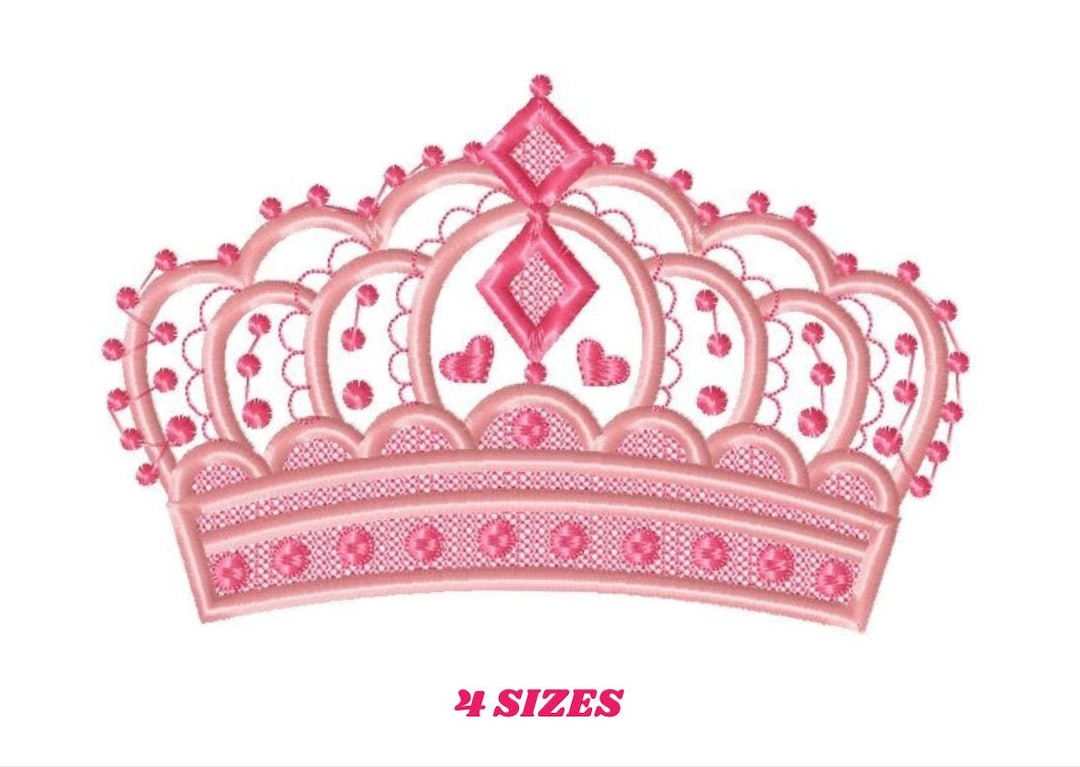 Crown Embroidery Designs - Princess Crown Embroidery Design Machine ...