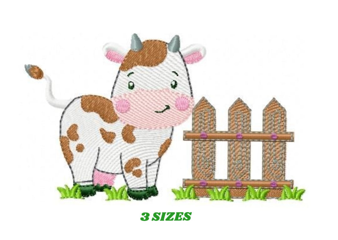 Cow Embroidery Design - Animal Embroidery Designs Machine Embroidery ...