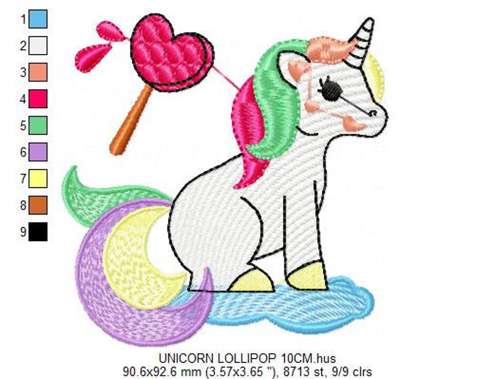 Unicorn Embroidery Designs Baby Girl Embroidery Design - Etsy