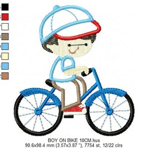 Boy With Bike Embroidery Designs - Boy With Cap Embroidery Design ...