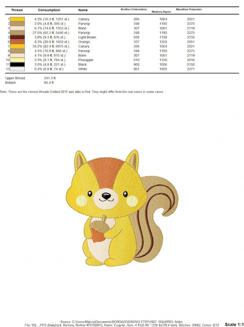 Squirrel Embroidery Design Animal Embroidery Designs Machine - Etsy