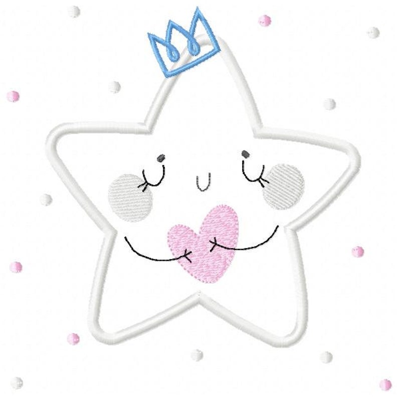 Star Embroidery Design Machine Embroidery Pattern - Star Applique ...